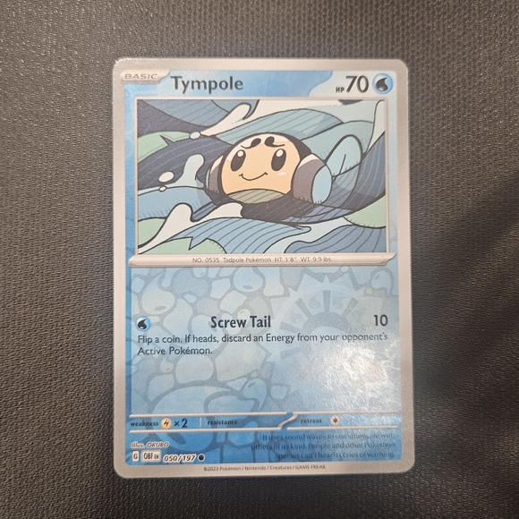 Pokemon | Toys | Pokemon Tcg Card Tympole Reverse Holo Obsidian Flames ...